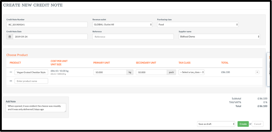 How To Add A Manual Credit Note