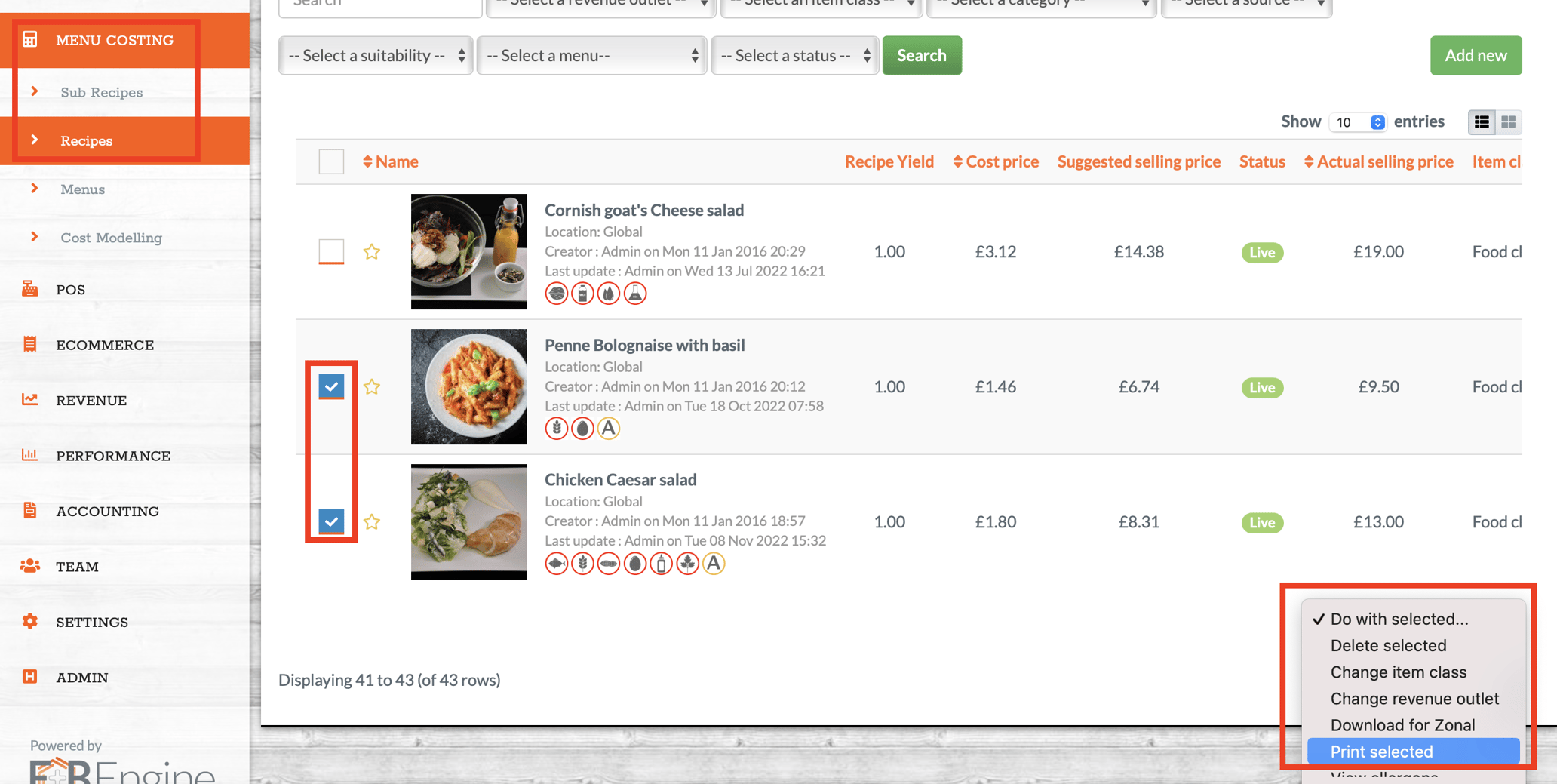 How to Print Recipes