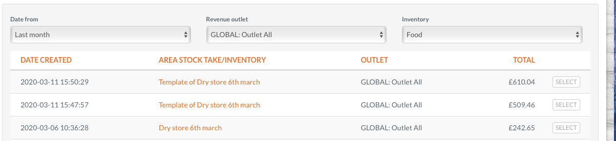 How to create a consolidated stock count.