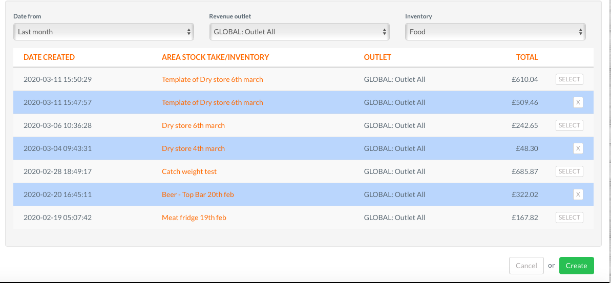 How to create a consolidated stock count.